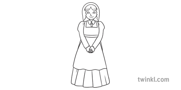 Florence Nightingale Coloring Sheets Sketch Coloring Page
