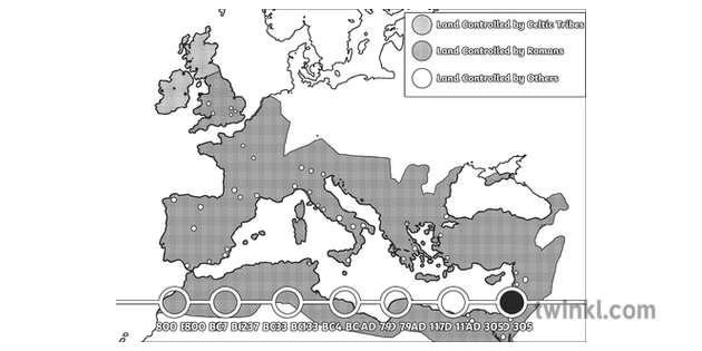 خريطه الامبراطوريه الرومانيه