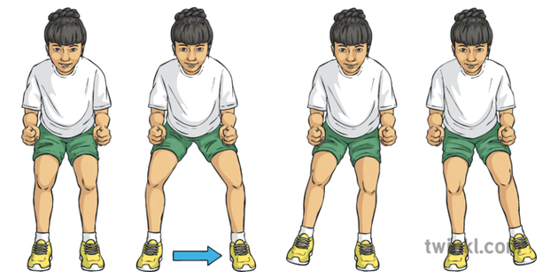 Side Stepping Invasion Games PE Move KS2 Illustration - Twinkl