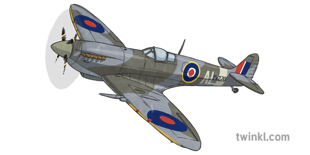 Spitfire Illustration - Twinkl