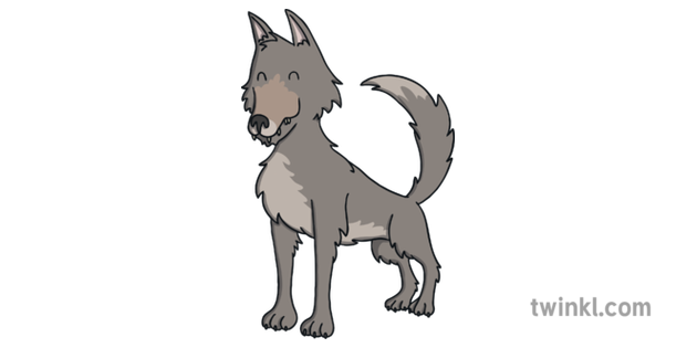 The Wolf Little Red Riding Hood EBook KS1 Illustration - Twinkl