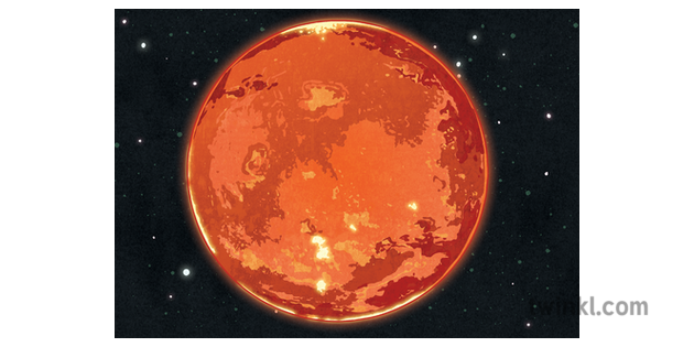 Twinkl Expeditions Space Solar System Planets Mars With Background KS2