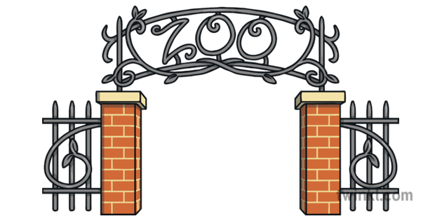 Zoo Entrance Gate Animal Wildlife Planit KS1 Illustration - Twinkl