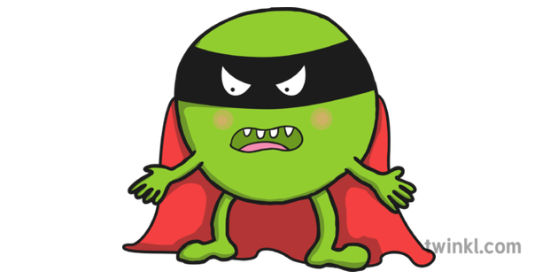 Evil Pea Supertato Illustration - Twinkl