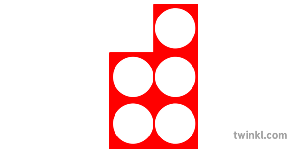 Numicon 5 Illustration - Twinkl Numicon 5 Illustration - Twinkl