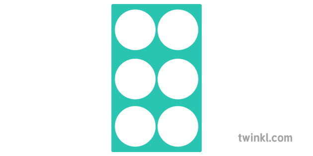 Numicon 6 Illustration - Twinkl