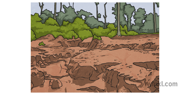 Soil Erosion Illustration - Twinkl