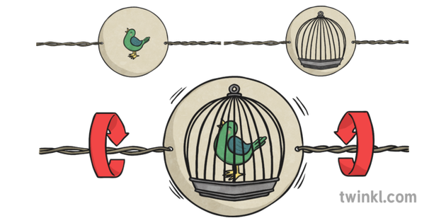 Thaumatrope Action Illustration - Twinkl