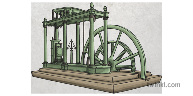 Watt Steam Engine Illustration - Twinkl