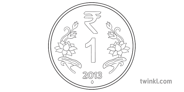1 rupee coin object indian rupees currencies around the world display ...