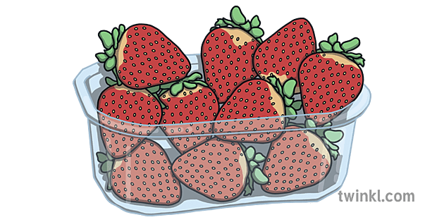 10 strawberries di punnet - Twinkl