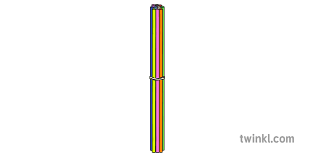 10 Straws in a Bundle Illustration - Twinkl