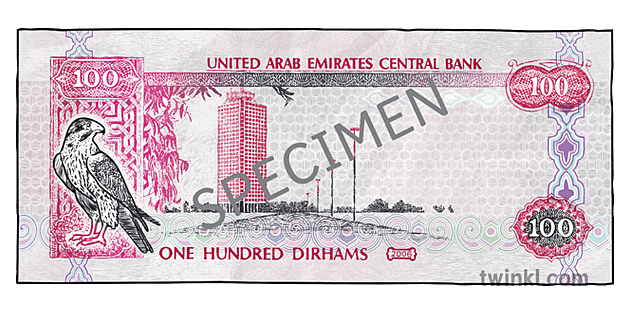 100 aed note Illustration - Twinkl