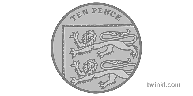 Duit syiling 10p sepuluh sen Illustration - Twinkl