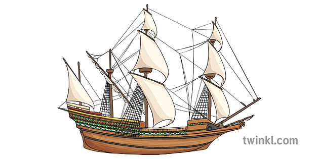 16th Century British Ship Illustration - Twinkl
