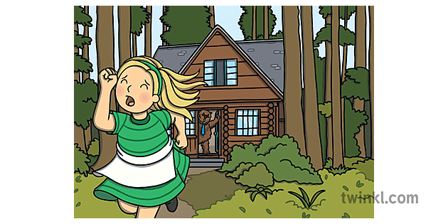 27 goldilocks run back into the woods goldilocks and the three bears ks1