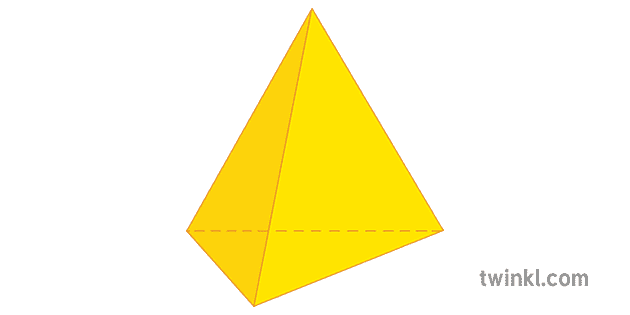 3D Shapes Triangle Based Pyramid General Maths Geometry Triangular Secondary