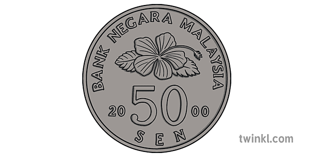 50 Malaysian Sen Illustration - Twinkl