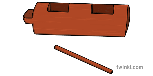 African ekwe drum music instrument classic ks1 Illustration - Twinkl