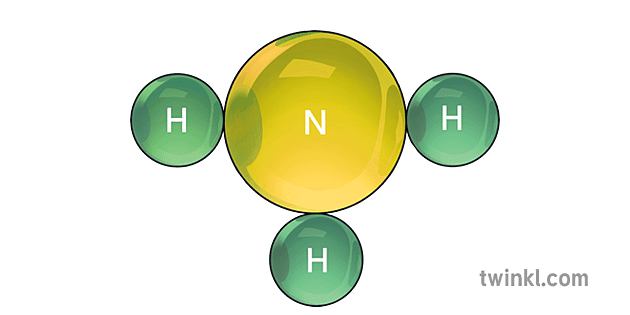 ammonia molecule science diagram beyond Illustration - Twinkl