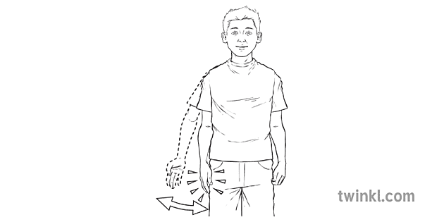 Auslan dog sign australian sign language ks2 black and white Illustration