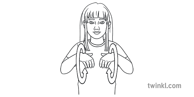 auslan kangaroo sign step 1 australian sign language ks1 ks2 black and ...