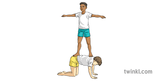 Back Stand Full Weight Partner Balance Boys Y6 Gymnastics Rivers and