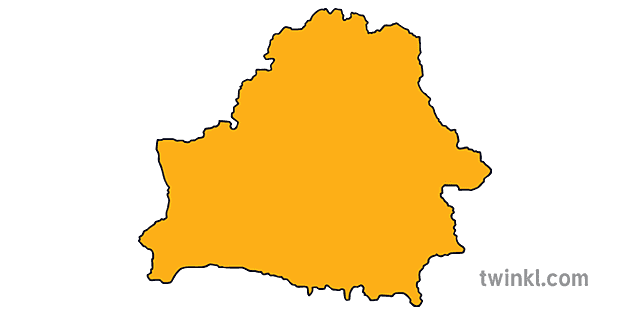 Belarus Country Border Shape European Country Map KS1 Illustration - Twinkl