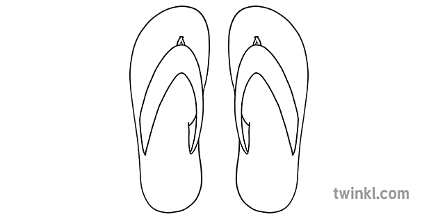 templates flip flop templates Illustration - Twinkl