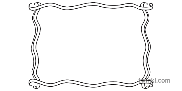 Black And White Doodle Border
