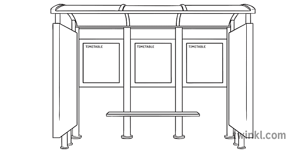 bus stop maths travel public transport Secondary bw rgb