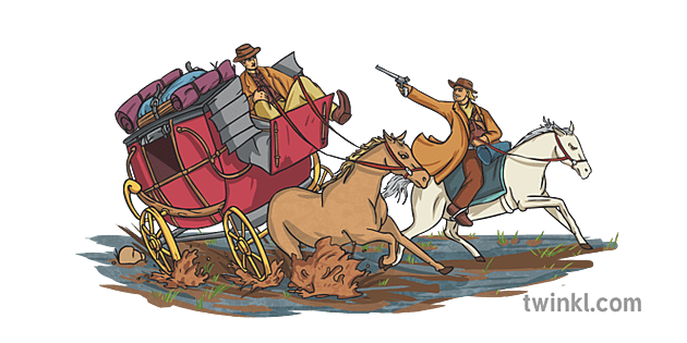 Bushranger Hold up Illustration - Twinkl