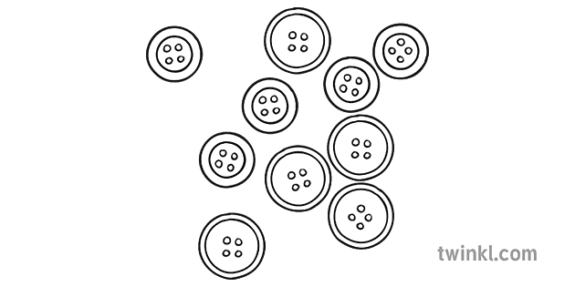 botones blanco y negro 1 Illustration - Twinkl