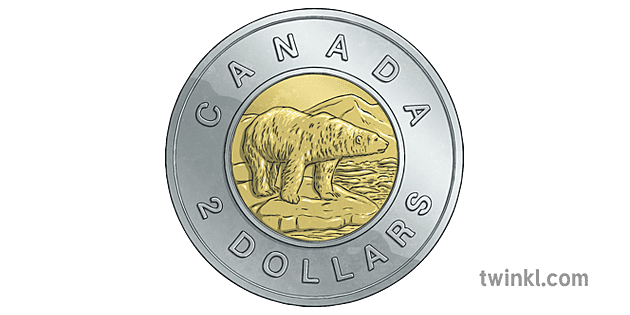 kanadisch toonie Illustration
