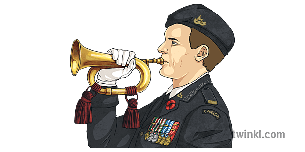 canadian bugle player Illustration - Twinkl