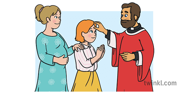 Catholic Church Confirmation Illustration - Twinkl