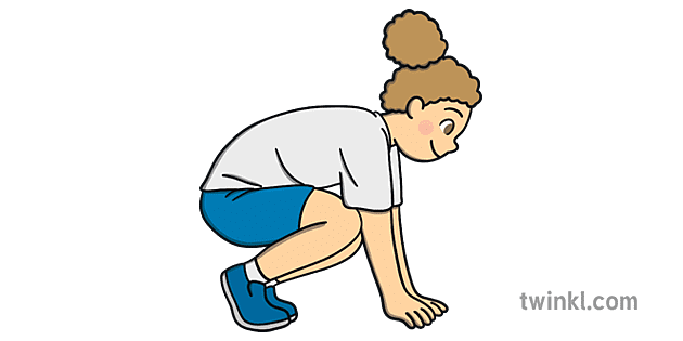 Child Crouching Ver 2 Illustration - Twinkl