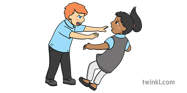 Children Fight Pushed Over Inclusion Child Kid Anger KS1 EYFS ...