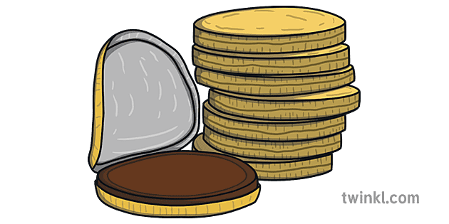 Chocolate Coins Ilustración - Twinkl