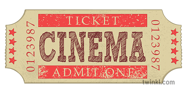 Cinema Ticket Movie KS3 Dibujo