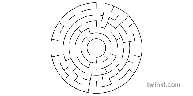 circle maze 2 puzzel eyfs ks1 Illustration - Twinkl