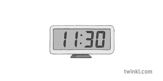 Clock Showing 1130 Illustration - Twinkl