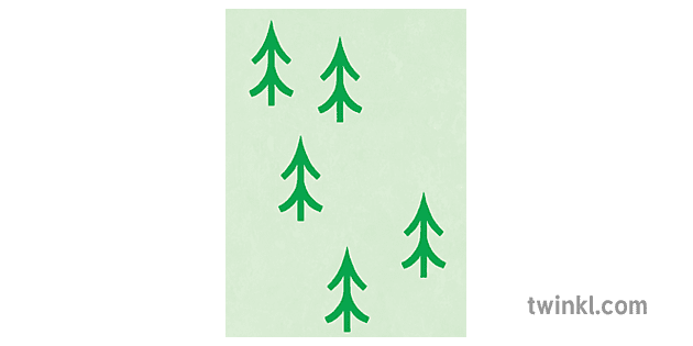 conifere simboli mappe oaa simboli circuiti twinkl move ks2 Illustration