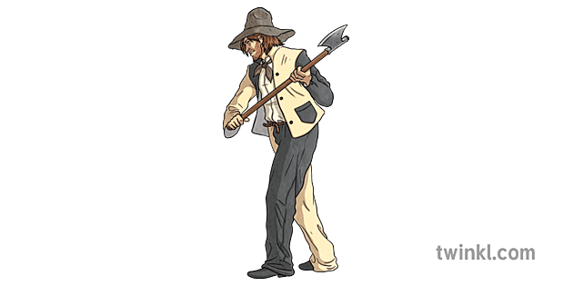 Convict With Axe Person Australian History First Fleet Convicts ...