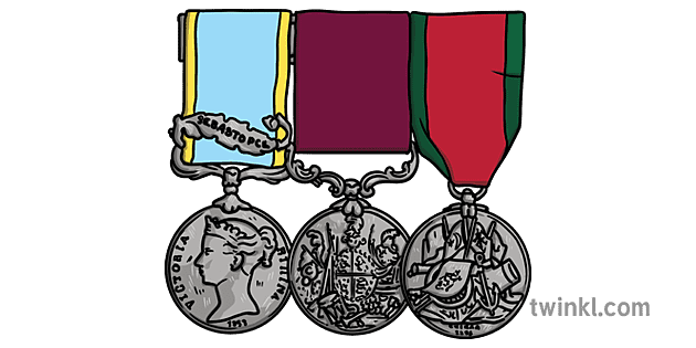 Crimean War Medals Mary Seacole History People Open Eyes KS1 Illustration
