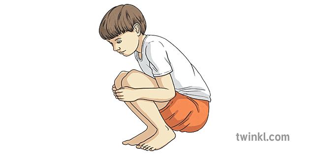 crouch eniyan ọmọ ọmọkunrin igboro ẹsẹ jo pe gbe ks2 Ilustración - Twinkl