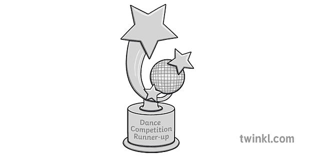 tánc trófea ezüst második hely díj eyfs Illustration - Twinkl