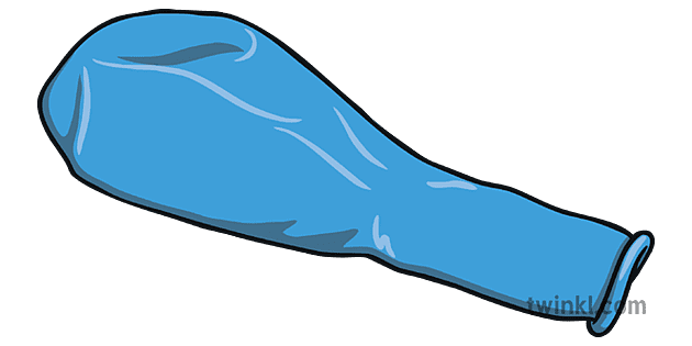 Deflated Blue Balloon EYFS Illustration - Twinkl