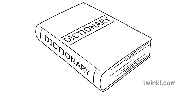 diksyunaryo sanggunian aklat mga salita wika ks1 black and white ...