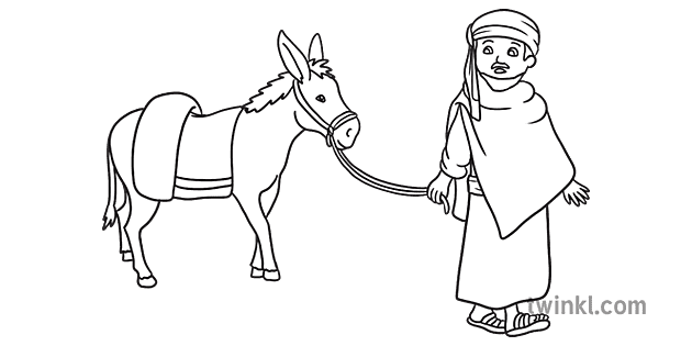 Donkey and Samaritan The Good Samaritan Bible Parable Story ...